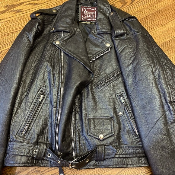 LC leather club | Jackets & Coats | Vtg Lc Leather Club Motorcycle ...